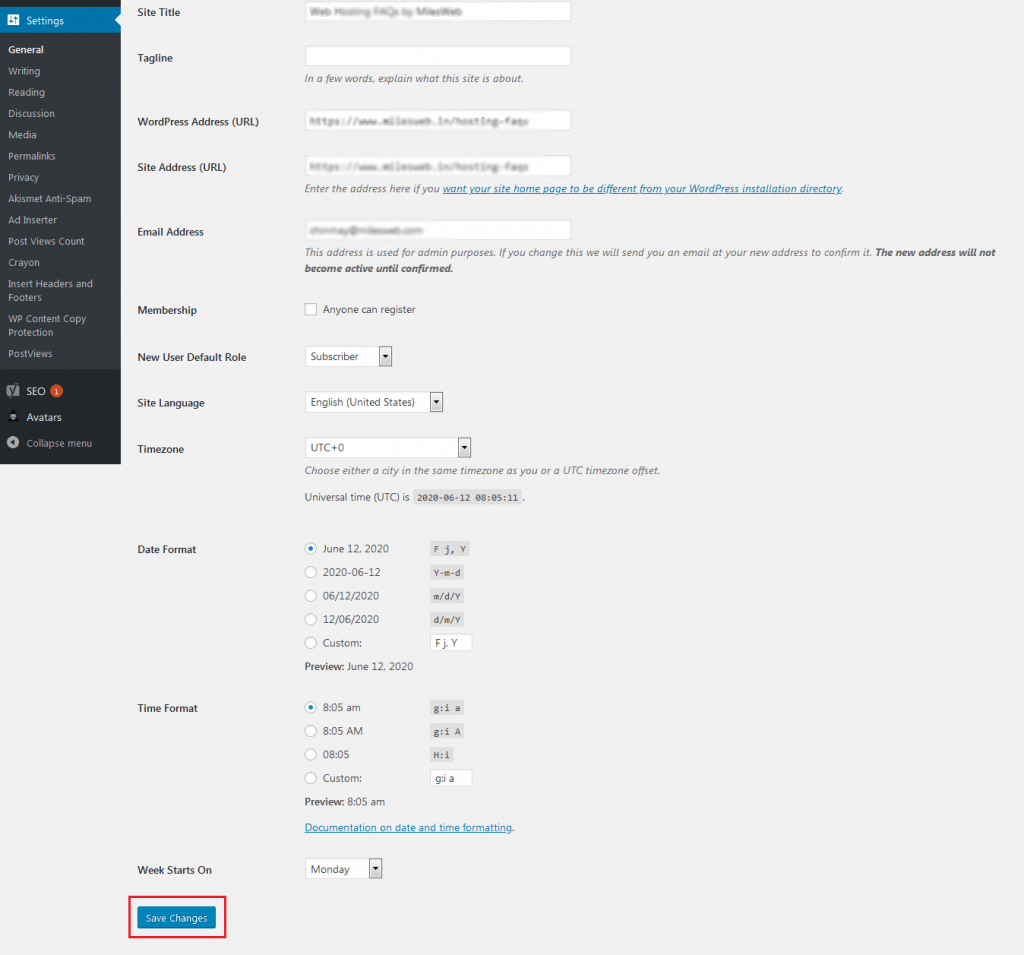 How to manually move WordPress from local server to live site?